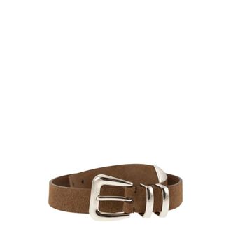 Brunello Cucinelli Ceinture en daim - unisex - Accessoires - Brun - Taille: 95 CM