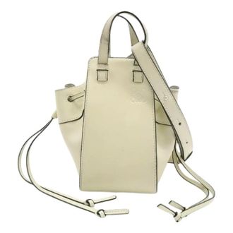Loewe Sac seau en cuir &agrave; cordon de serrage Hammock Pre-owned - Femme - Pre-owned - Beige - Taille: ONE Size