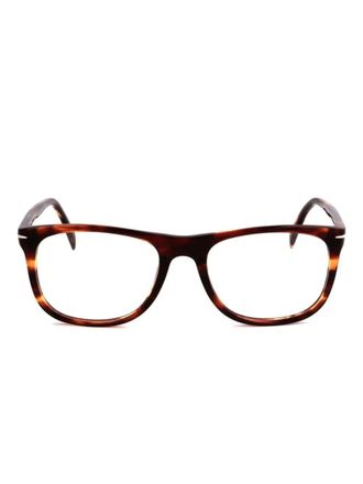 Eyewear by David Beckham Brille mit eckigem Gestell - Braun