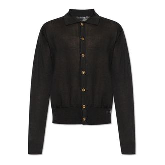 Versace Strickjacke mit Kragen - - Knitwear - Herren - Schwarzk - 2XL