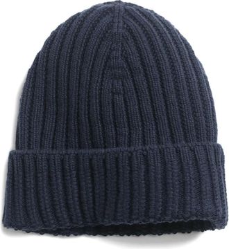 Barrie bonnet à détail côtelé - Bleu