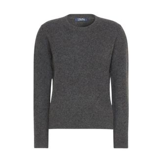 Max Mara Strickpullover aus Yak-Wolle mit Rundhalsausschnitt - - Knitwear - Damen - Grau - S
