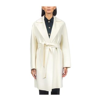 Max Mara Ajaccio Midi Robe Coat - - Coats - Damen - Wei&szlig; - S