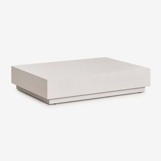 Sklum Rechteckiger Gartentisch 120x90 cm aus Beton Manir