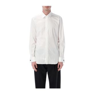 Xacus Verdeckte Knopfleiste Ma&szlig;hemd - - Shirts - Herren - Wei&szlig; - S