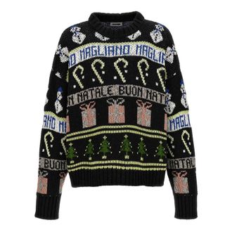 Magliano Buone Feste Sweater - - Knitwear - Herren - Schwarzk - S