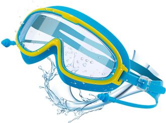 Generic Kinder-Schwimmbrille, Anti-Beschlag-Schwimmbrille, wasserdicht, ohne Schwimmbrille, UV-Schutz, Wassersportzubeh&ouml;r f&uuml;r von 3-15 Jahren, mit Ohrst&ouml;pseln