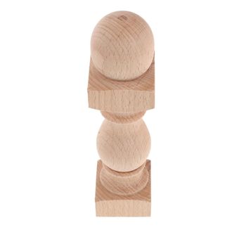 Angoily Unbehandelte Massivholz M&ouml;belpfostenkappen Dekorative Holz Endkappen f&uuml;r Bettpfosten Gardinenstangen Treppengel&auml;nder Rustikale DIY Holzs&auml;ulenverzierun