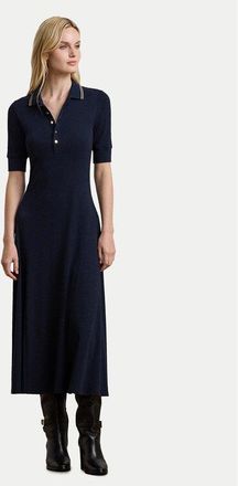 Lauren Ralph Lauren Kleid für den Alltag 200957638001 Dunkelblau Slim Fit