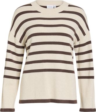 Vila Viril O-Neck Oversize L/S Knit Top- Noos