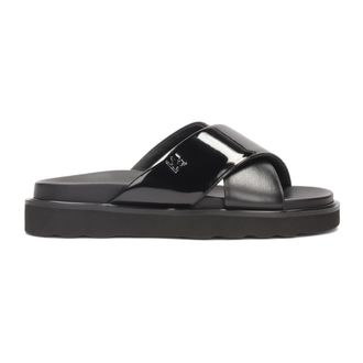 Kazar Schwarze Mules aus zwei Arten von Leder - - Shoes - Damen - Schwarzk - 36 EU