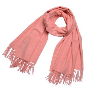 DonDon Schal Damen Winter Wollschal Winterschal gro&szlig; und flauschig 200 x 70 cm - Pfirsich