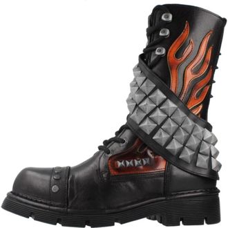 New Rock Metallische Schn&uuml;rstiefel - - Shoes - Damen - Schwarzk - 37 EU