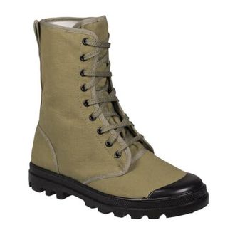 Mil-Tec Bottes de commando fran&ccedil;aises en toile 9 trous Olive, vert, 45 EU