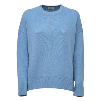 Allude Maglia girocollo - Femme - Pulls - Bleu - Taille: 40 FR