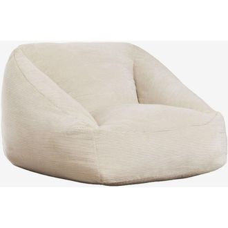 Sklum Sklum - Fauteuil Thiago en velours c&ocirc;tel&eacute; &x2194&xFE0E 90 cm
