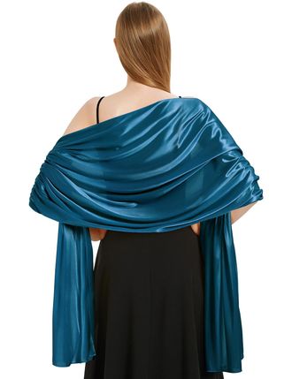 Heekpek Xnova Stola damen Festlich 200 * 70 cm, Chiffon Schal Shawl Multifunktionstuch Leicht, Elegant &uuml;bergro&szlig;en Schultertuch Chiffont&uuml;cher f&uuml;r Abendkleid (C