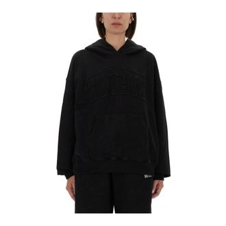 Rotate Logo-Stickerei Hoodie - - Sweatshirts & Hoodies - Damen - Schwarzk - XS