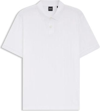 HUGO BOSS Homme, Tops, Blanc, Taille: L Polo manica corta