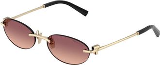 Tiffany & Co. Lunettes de soleil ovales - unisex - Accessoires - Jaune - Taille: 56 MM