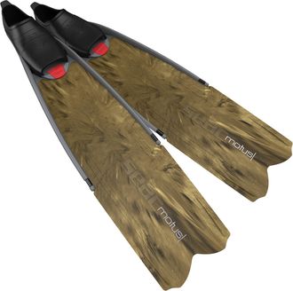 Seac Motus Langen Flossen Fußteil, Ideal für Tauchen und Apnöetauchen, camo braun, 45/46