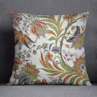 Bonamaison Le Jardin du Lin Kissenh&uuml;llen, Cotton, Mehrfarbig, 45x45