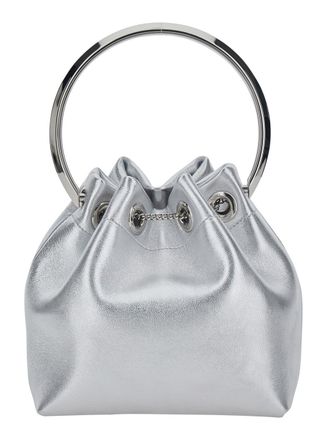 Jimmy Choo London Womens Bag Bon Metallic Nappa Lamb