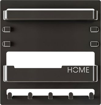 Generic Bedroom Floating Shelves - Wall Mount Storage Rack for Room, Space-Saving Bedside Wall Shelf with Hooks and Cable Clips | Decorative Floating Walls Or