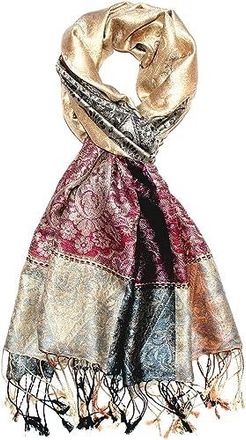 Lorenzo Cana Pashmina pour l´homme - écharpe de 100% soie avec les mesures de 70 x 190 cm - fait à la main - souple élégant en beige gris argenté bleu bordeaux sau