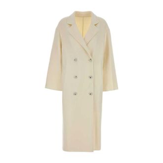 Loulou Studio Femme, Manteaux, Blanc, Taille: 36 FR Borneo Coat