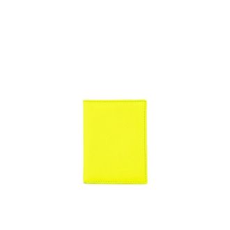 Comme Des Gar&ccedil;ons Femme, Accessoires, Jaune, Taille: ONE Size Porte-cartes Bi-fold en cuir