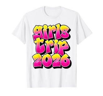 BDAZ 2026 Gruppenurlaub mit rosafarbenem Graffiti-Design f&uuml;r M&auml;dchen T-Shirt