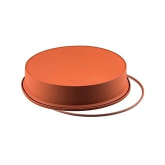 Silikomart 20.122.00.0060 SFT122 Moule Forme Ronde Silicone Terre Cuite, Red, 9