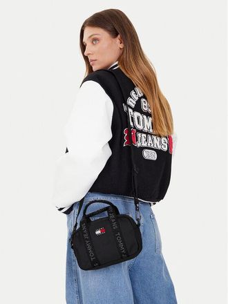 Tommy Jeans Handtasche Tjw Ess Daily Crossover AW0AW17889 Schwarz