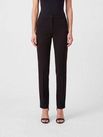 Pinko Pantalon &eacute;vas&eacute; Hulka en cr&ecirc;pe noir &agrave; taille moyenne