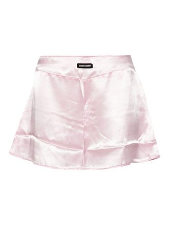 Miu Miu short de pyjama en satin - Rose