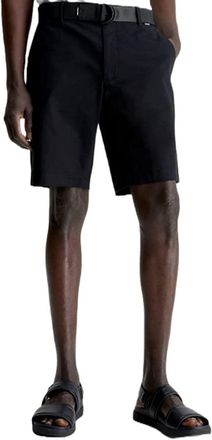 Calvin Klein Herren Modern Twill Slim Short Belt Pants, Ck Black