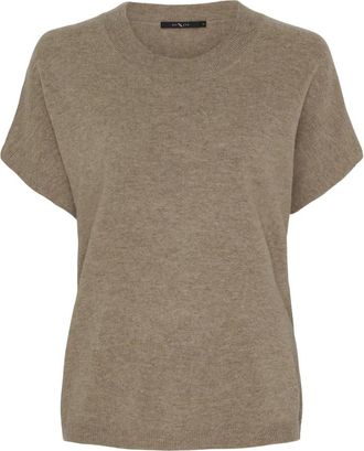 BTF-CPH Btfcph, Femme, Pulls, Beige, Taille: 36 FR T-shirt en maille &agrave; col rond