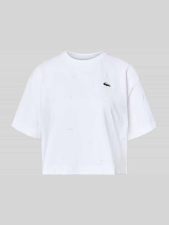 Lacoste Sport Oversized T-Shirt aus Baumwoll-Mix