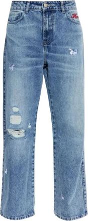 Carne Bollente Femme, Jeans, Bleu, Taille: W26 Bell Bottom Bunny Jeans
