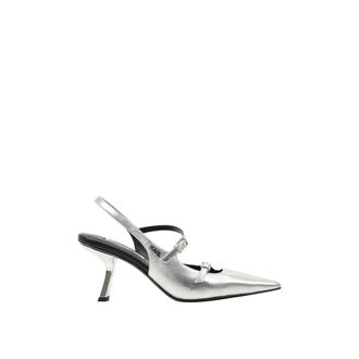 Karl Lagerfeld Femme, Chaussures, Gris, Taille: 41 EU Karmel Strap Slingbacks