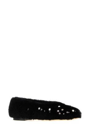 Jimmy Choo London Margot Flat - Black