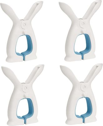 Cabilock 4st&uuml;cke Kunststoff W&auml;scheklammern Mit Winddichtem Design Plastik Handtuchklammern rutschfest Sicher Und Zuverl&auml;ssig F&uuml;r Kleidung Socken Matten Und Unt