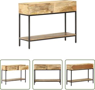 vidaXL vidaXL Mango-Massivholz - Konsolentisch 100x35x76 cm Mango Massivholz
