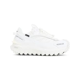 Moncler Low-Top Sneaker - Trailgrip Gtx White Leather Sneakers - Gr. 37,5 (EU) - in Wei&szlig; - f&uuml;r Damen