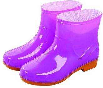 Generic Bottes de pluie Tube Plus - En velours - Bottes de pluie - Chaussures en caoutchouc - Bottes deau pour femme - Bottes de cuisine pour adultes - Antid&eacute;
