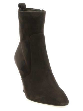 Brunello Cucinelli Precious Heel Monile Ankle Boot - black