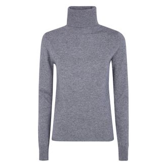 Max Mara Col roul&eacute;s - Femme - Pulls - Gris - Taille: 44 FR