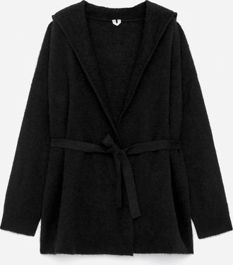 Arket Strickjacke Aus Einer Alpaka-Wollmischung -Schwarz