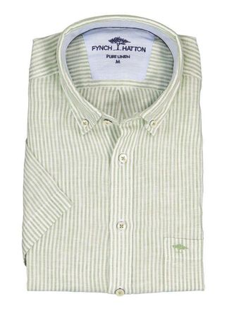 Fynch-Hatton Fynch-Hatton Herren Hemden gr&uuml;n Leinen